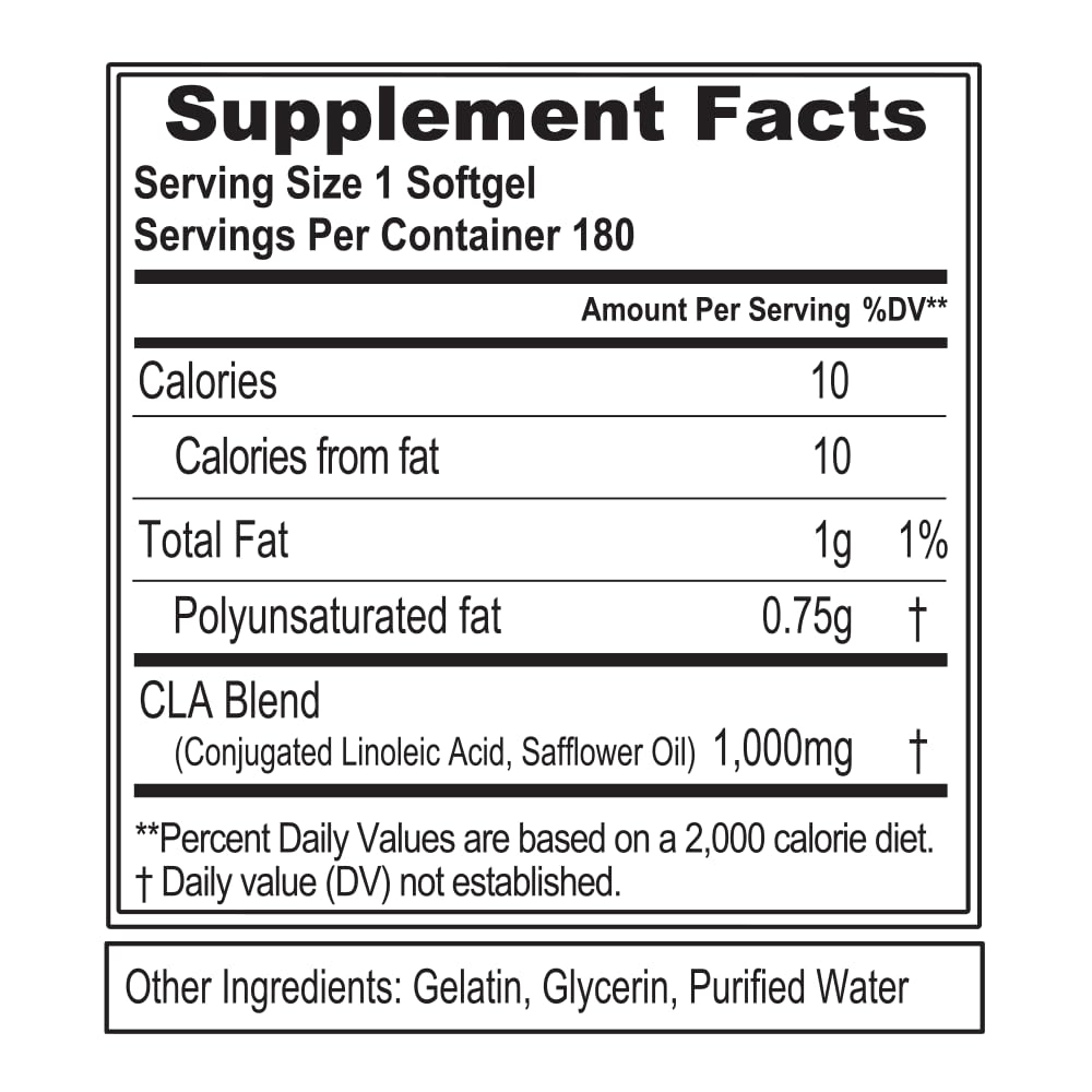 High potency Evlution CLA 1000 mg