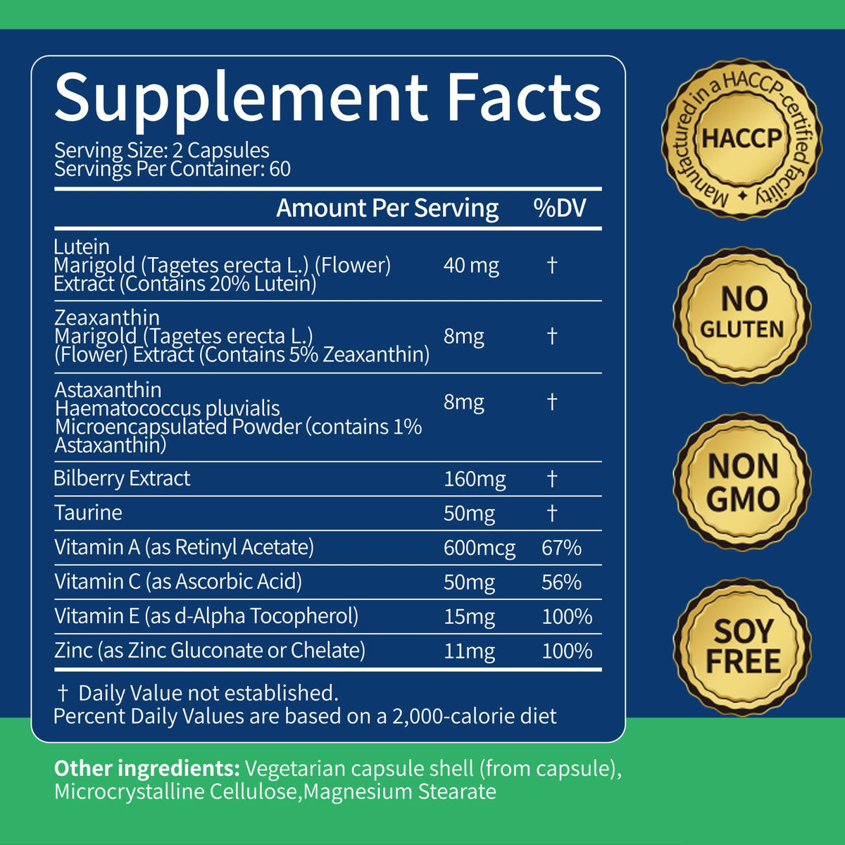 High potency eye health supplement