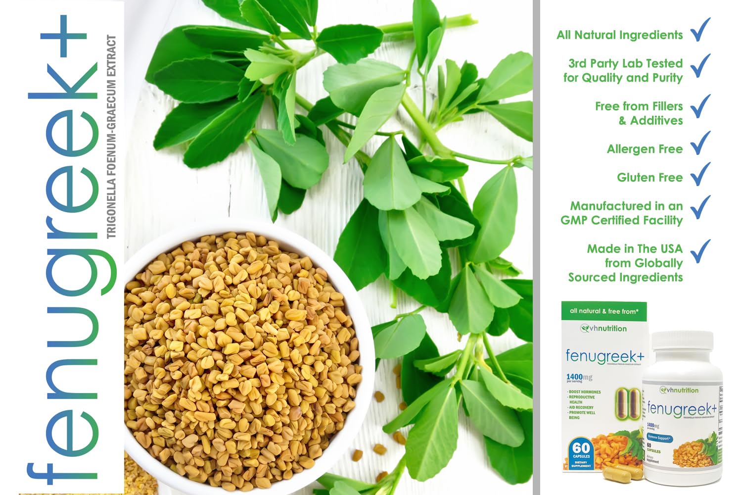 high potency Fenugreek 1400 mg