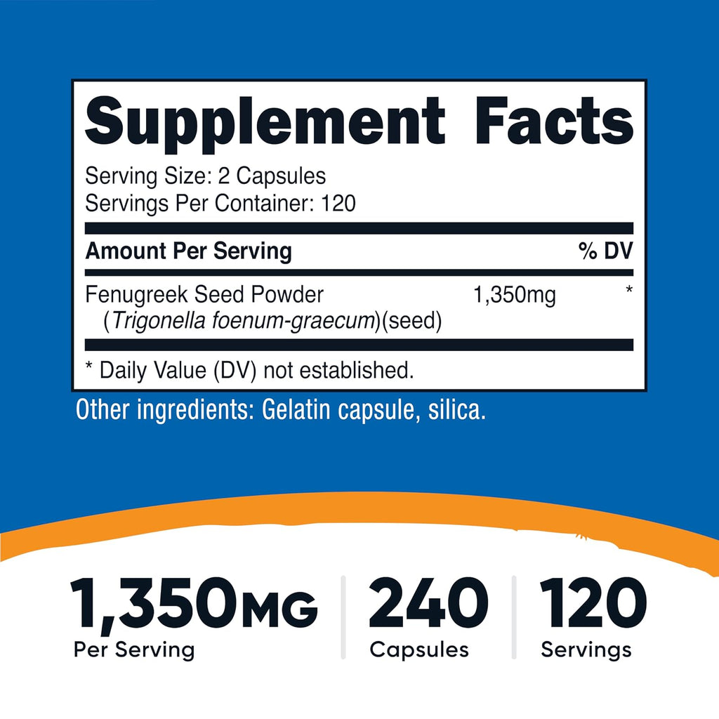 high potency Fenugreek Seed supplement