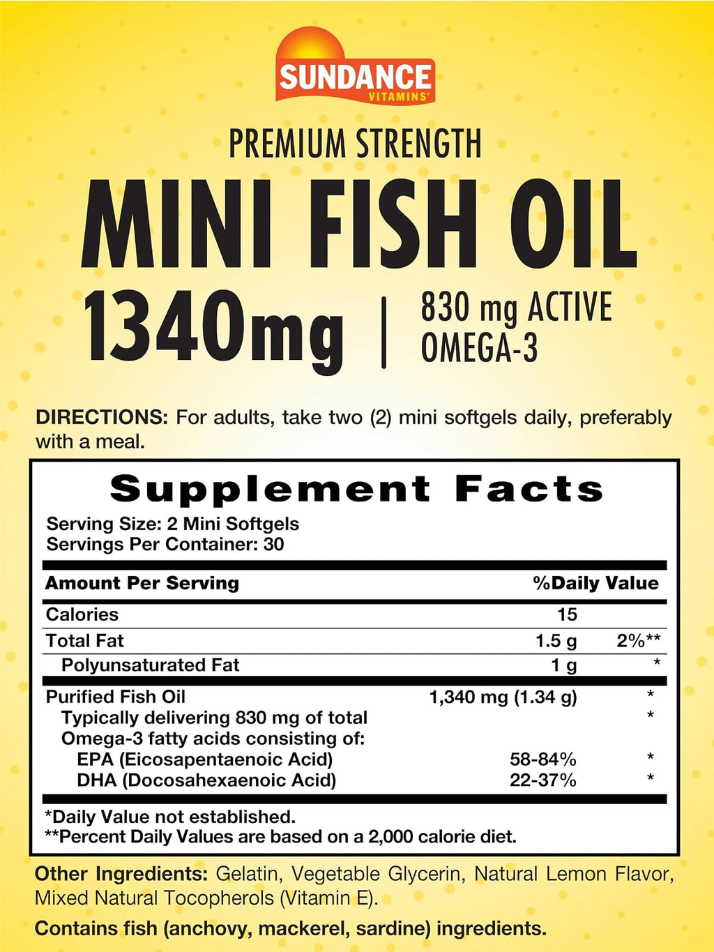 high potency fish oil 1340 mg capsules