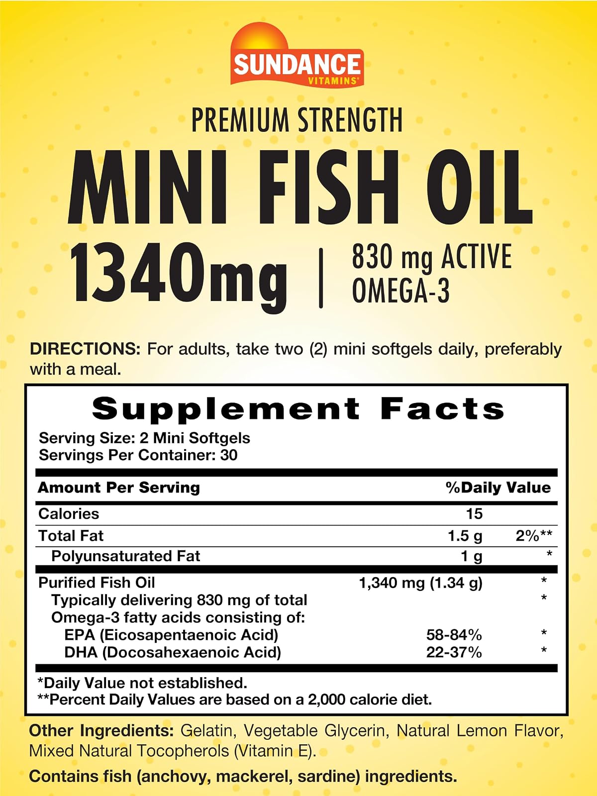 high potency fish oil 1340 mg capsules