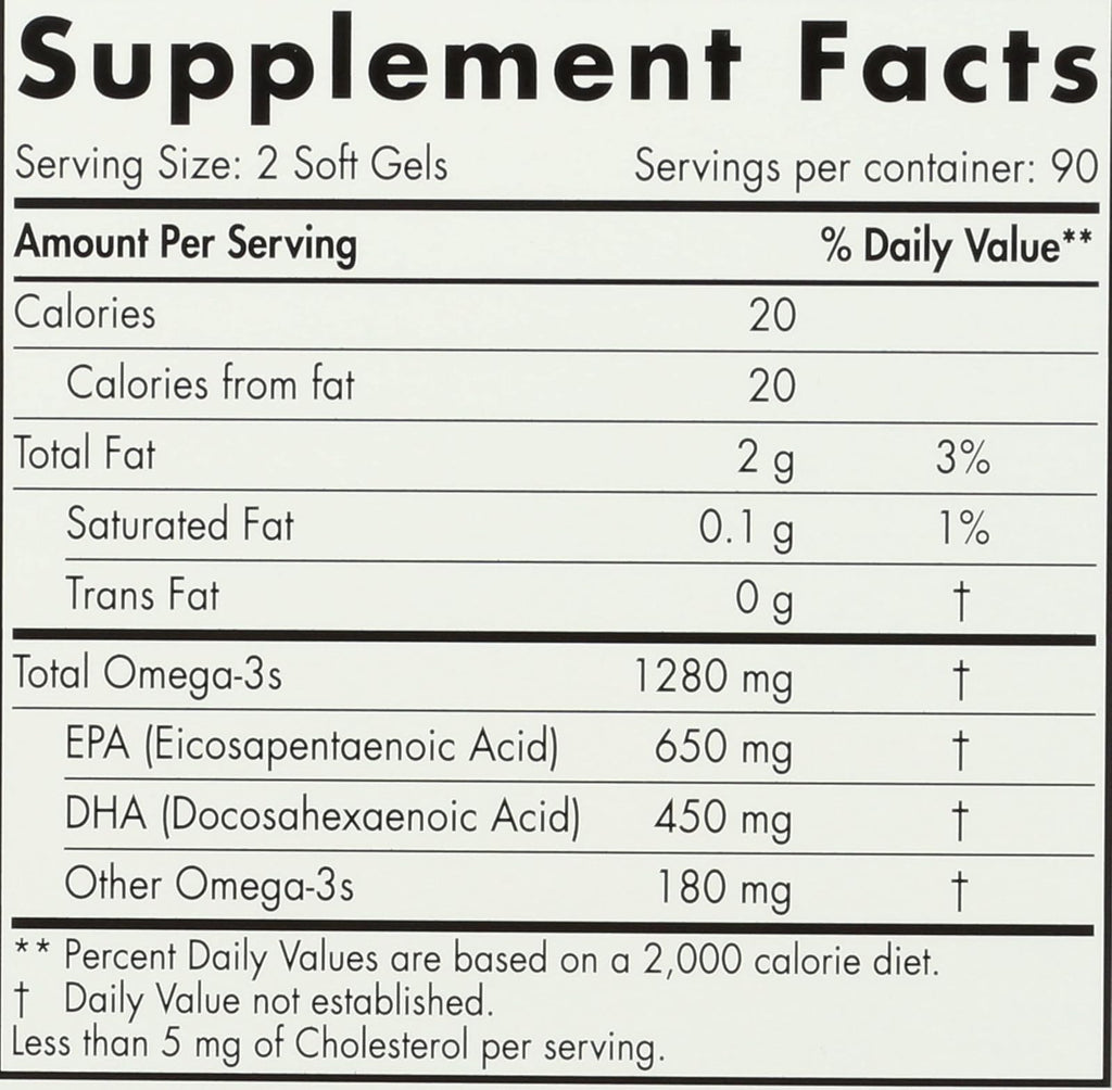 High potency fish oil capsules