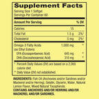 High potency fish oil capsules
