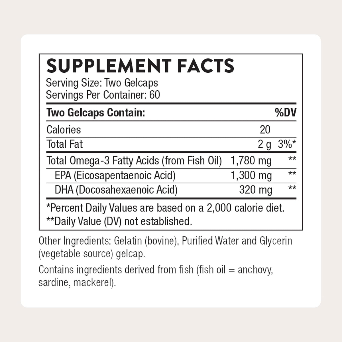 high potency fish oil omega 3 supplement