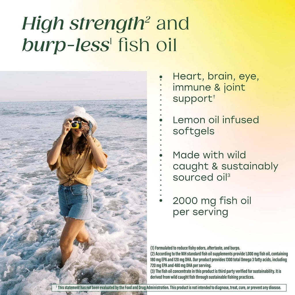 High potency fish oil omega 3 supplement