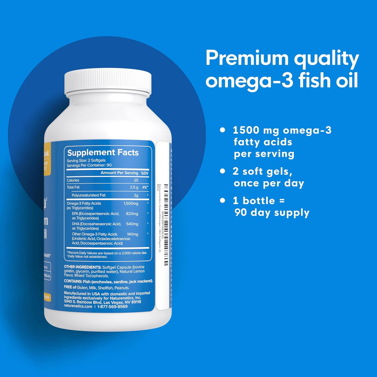 high potency fish oil omega 3 supplement