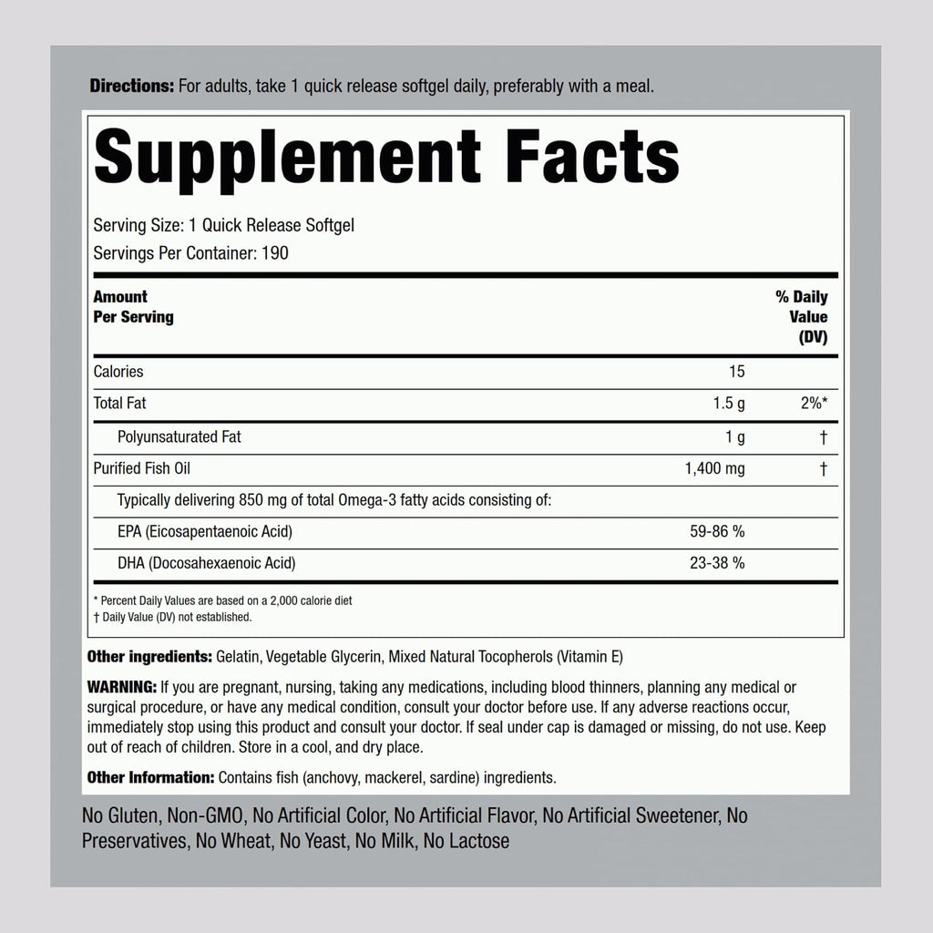 high potency fish oil omega 3