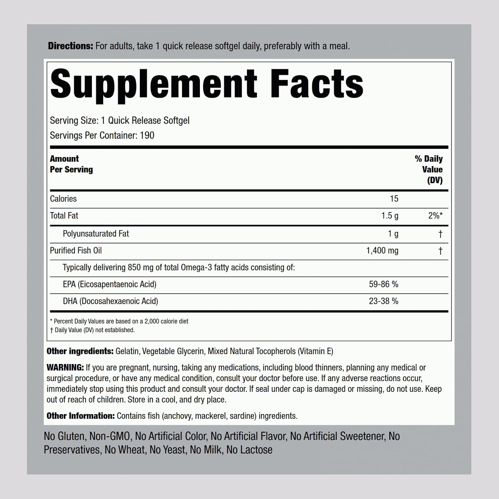 high potency fish oil omega 3