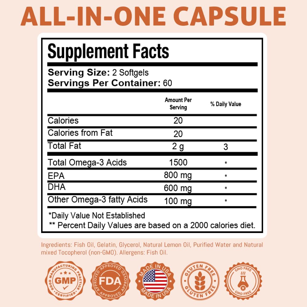 High potency fish oil omega 3