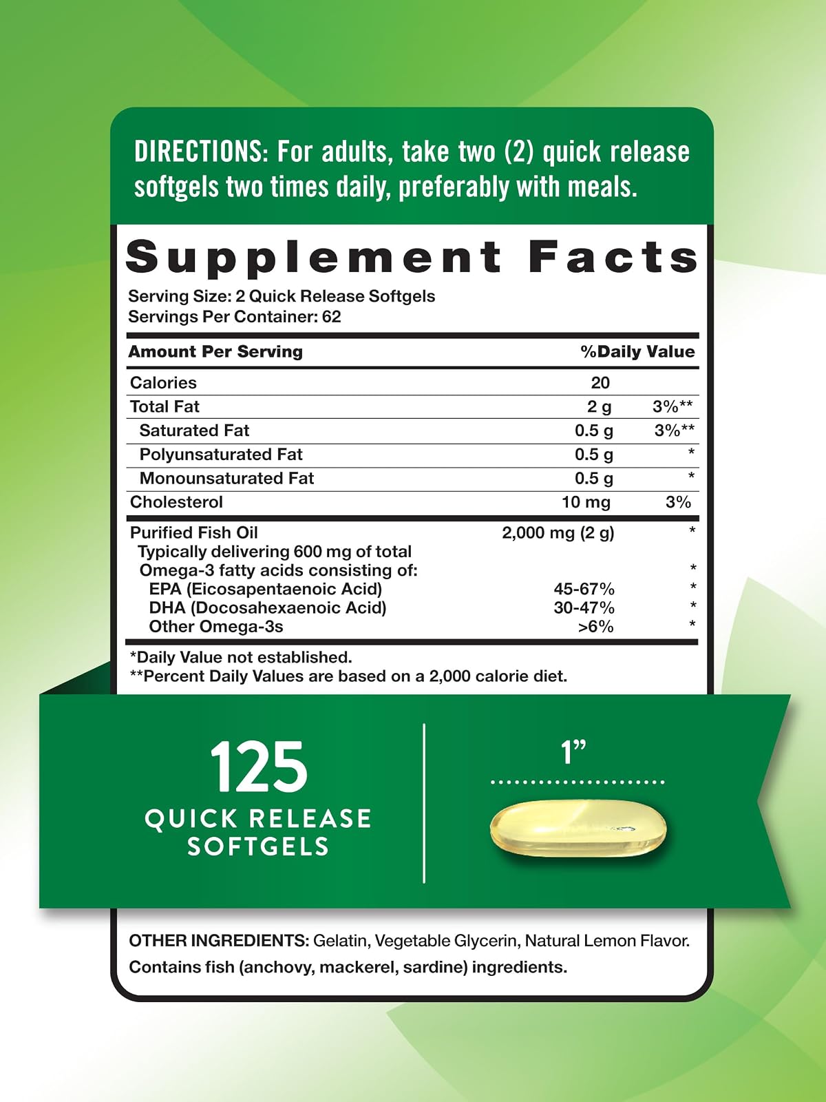 high potency fish oil omega 3