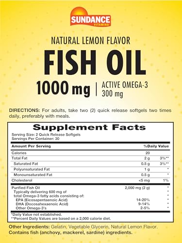 High potency fish oil softgels