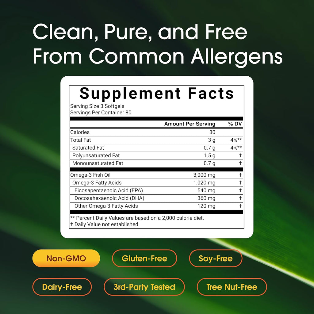 high potency fish oil softgels
