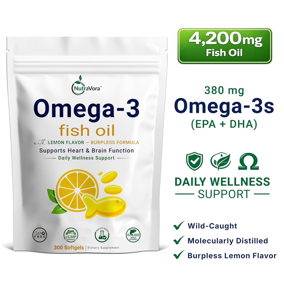 high potency fish oil softgels
