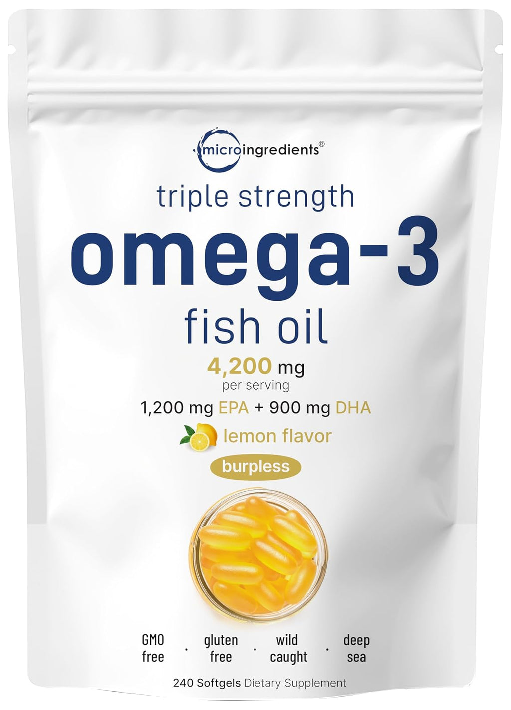 high potency fish oil softgels