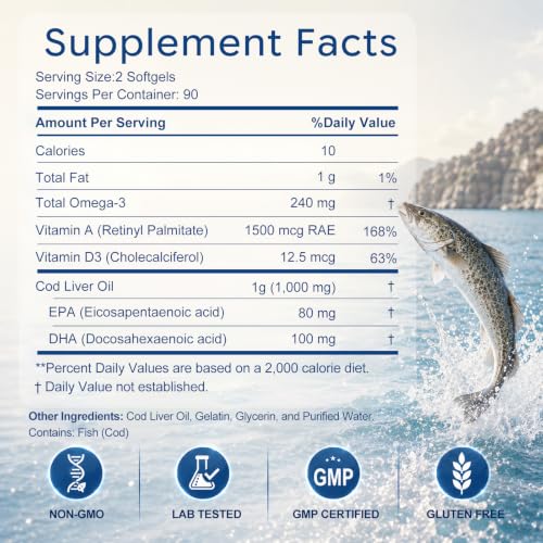 High potency fish oil softgels