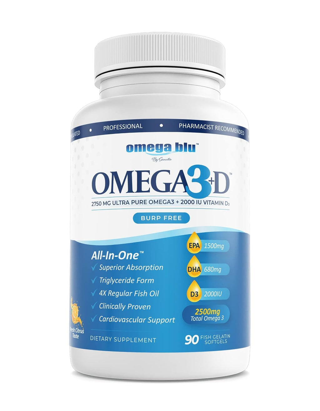 high potency fish oil softgels