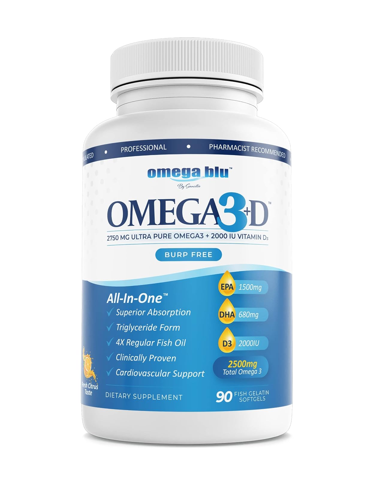 high potency fish oil softgels