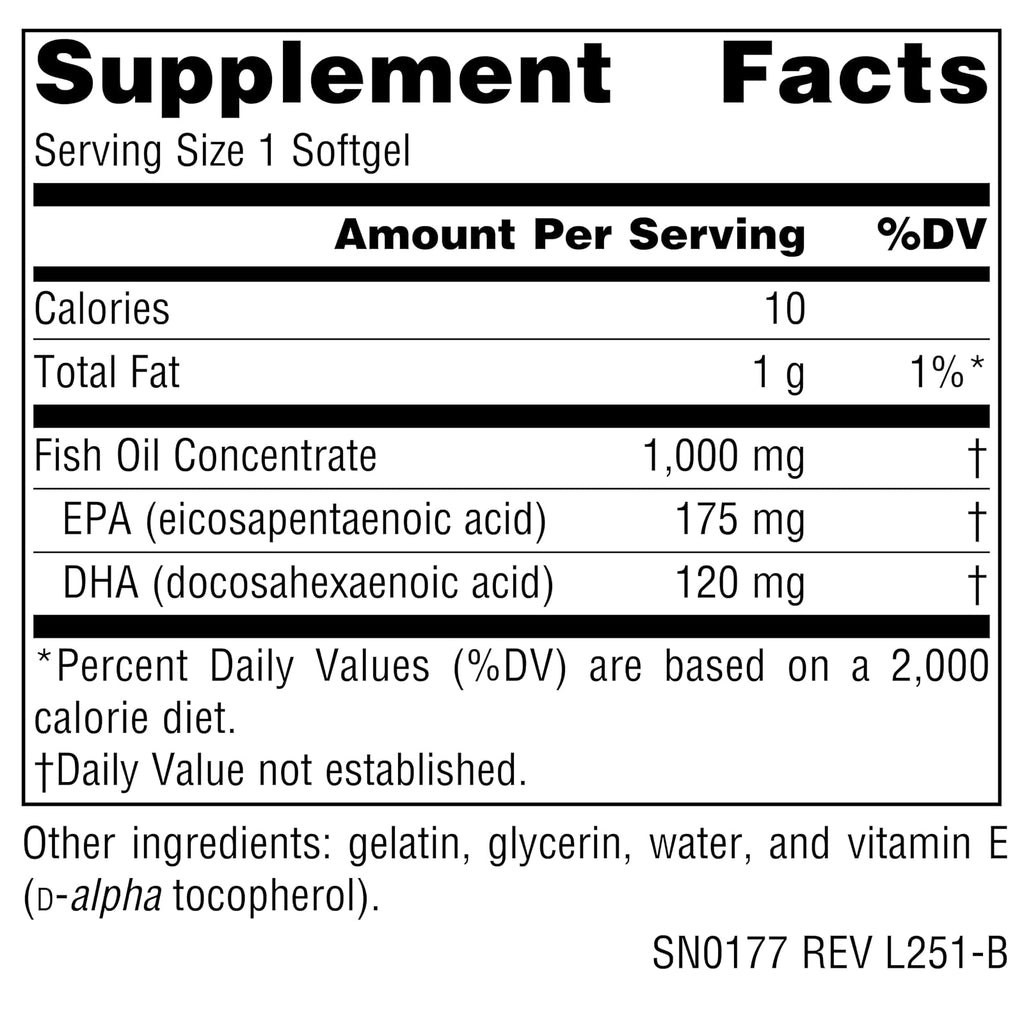 high potency fish oil softgels