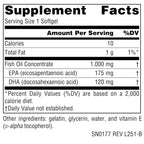 high potency fish oil softgels