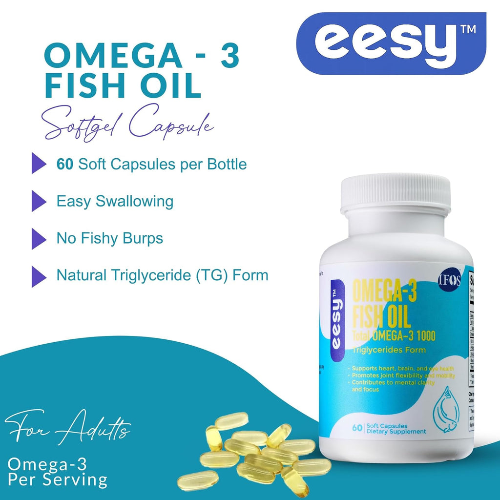 High potency fish oil softgels