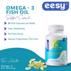 High potency fish oil softgels