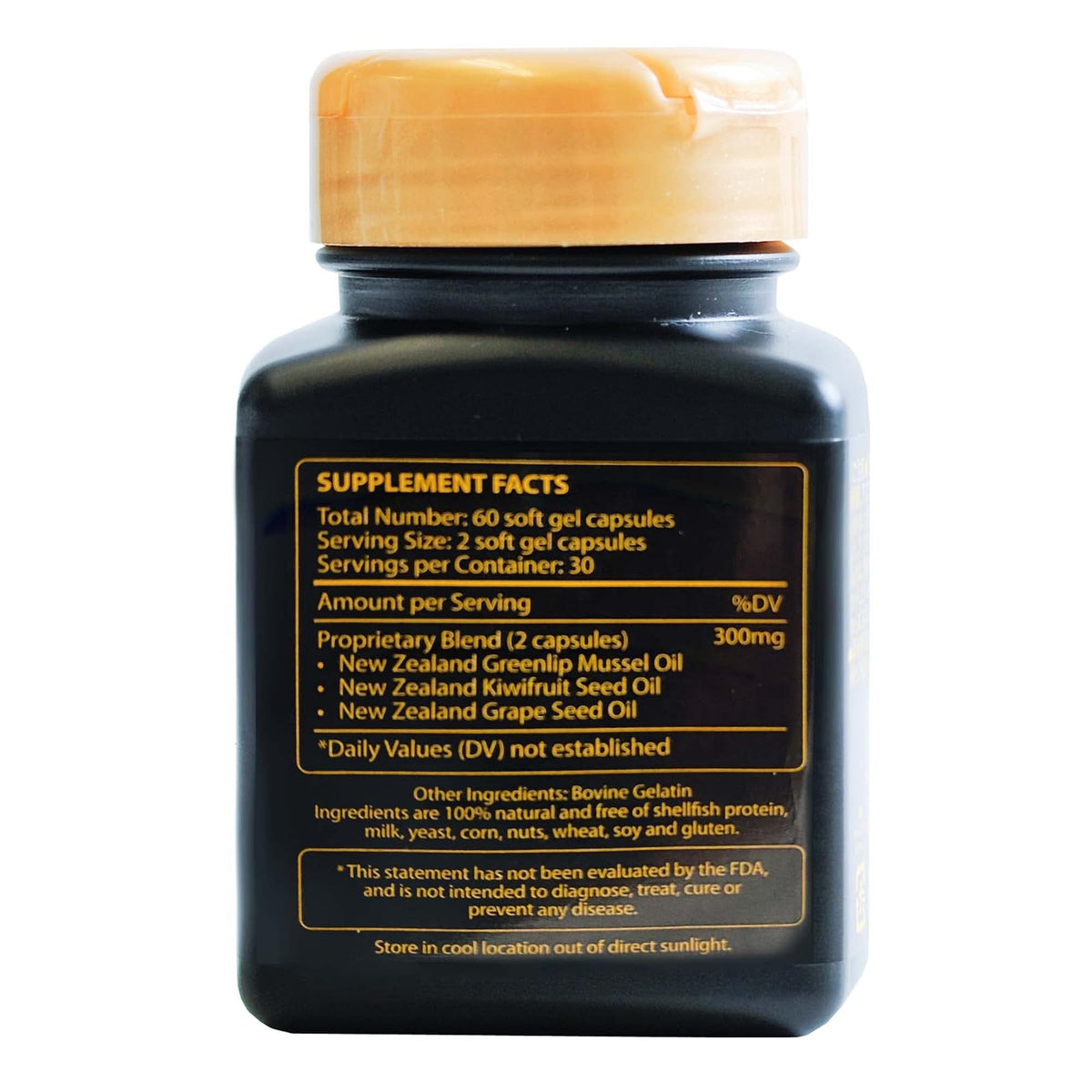 High potency fish oil softgels