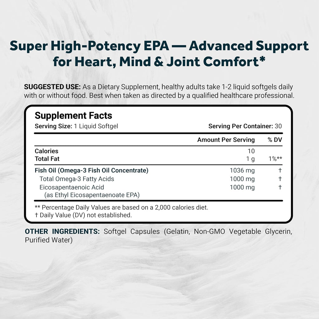 high potency fish oil softgels