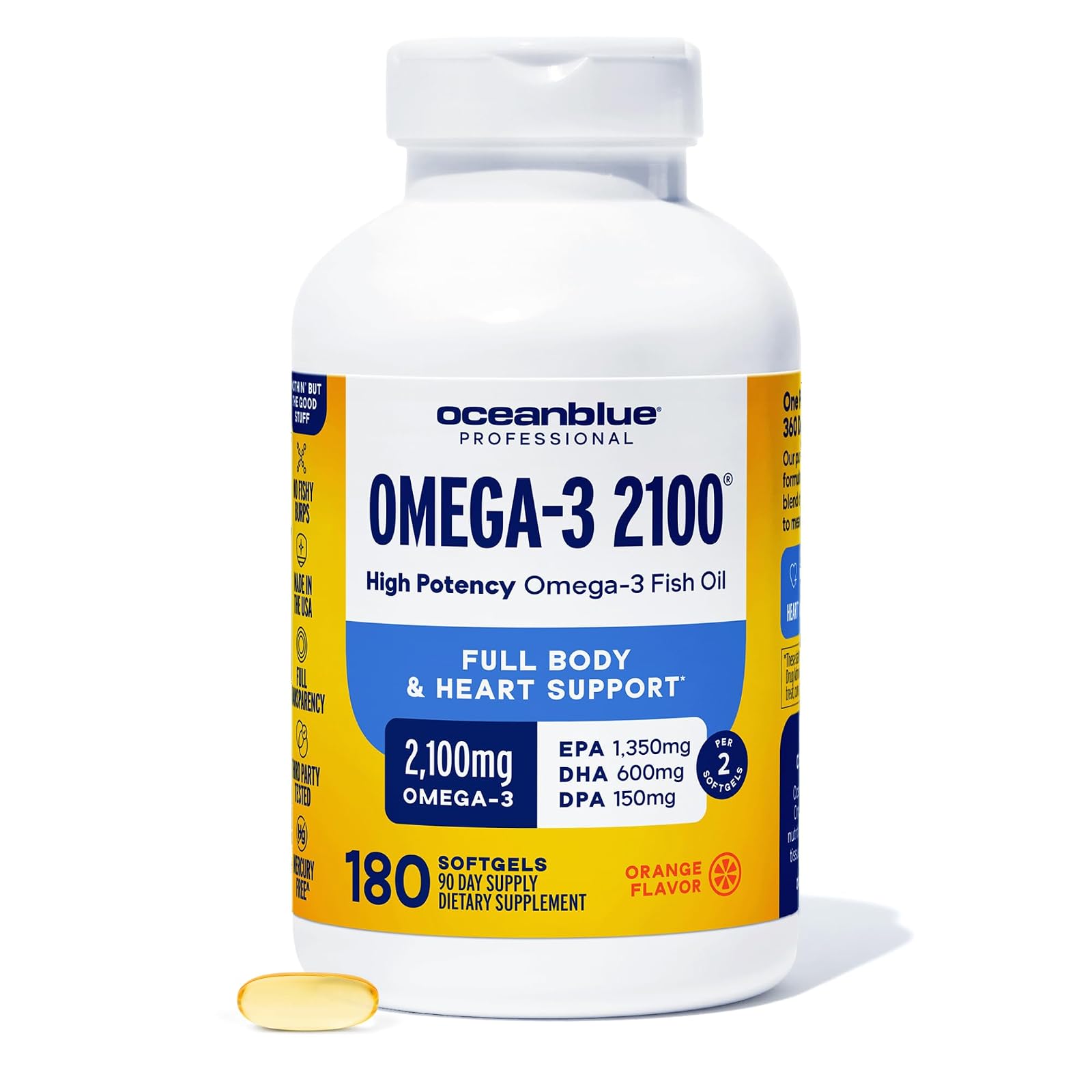 high potency fish oil softgels
