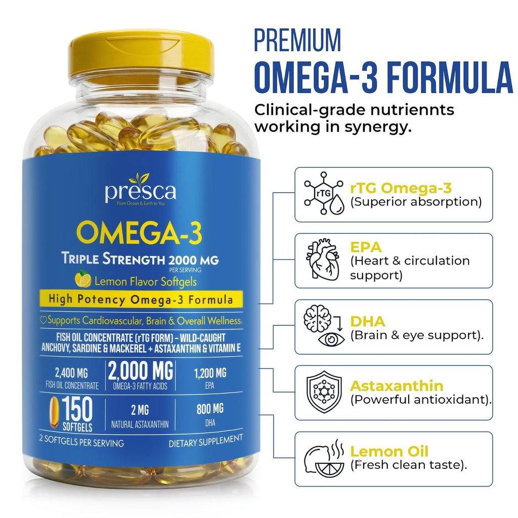 High potency fish oil softgels