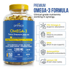 High potency fish oil softgels