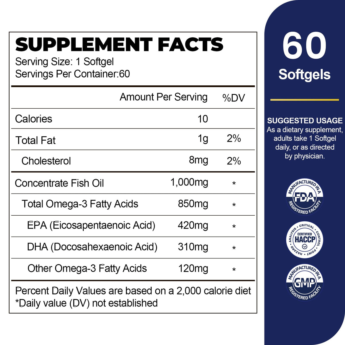 high potency fish oil softgels