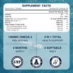 High potency fish oil softgels