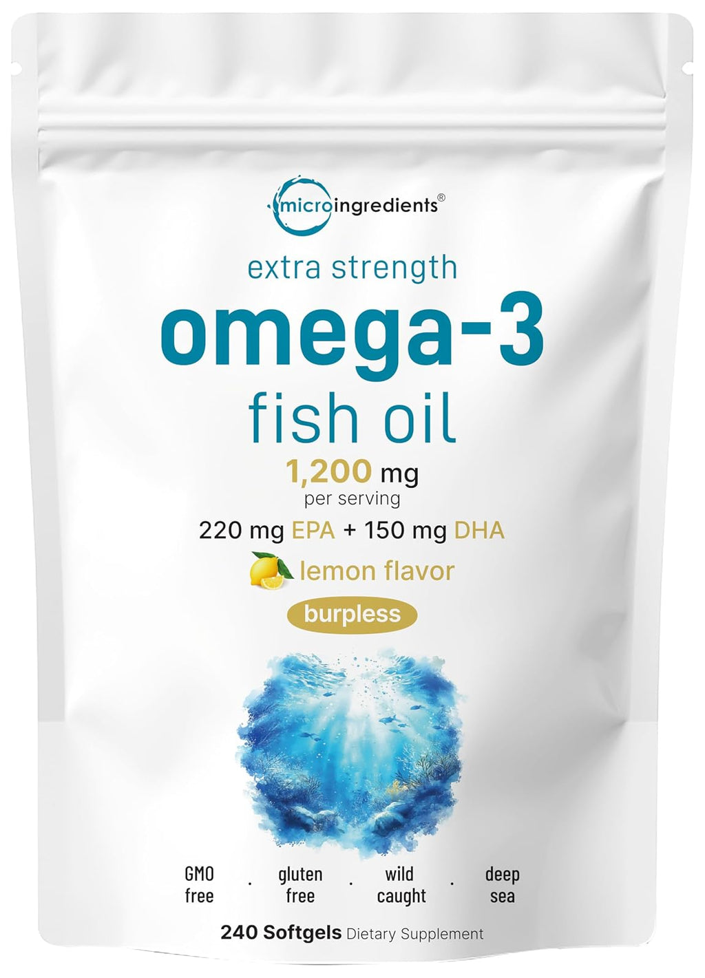 high potency fish oil softgels