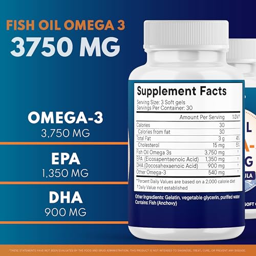 High potency fish oil supplement