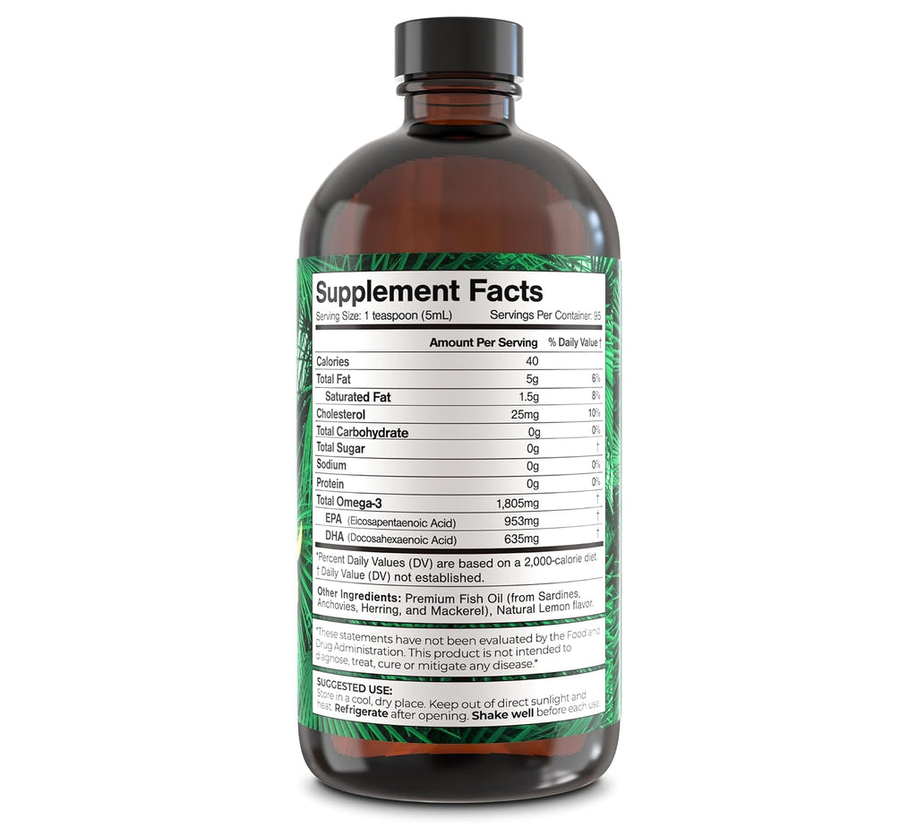 High potency fish oil supplement