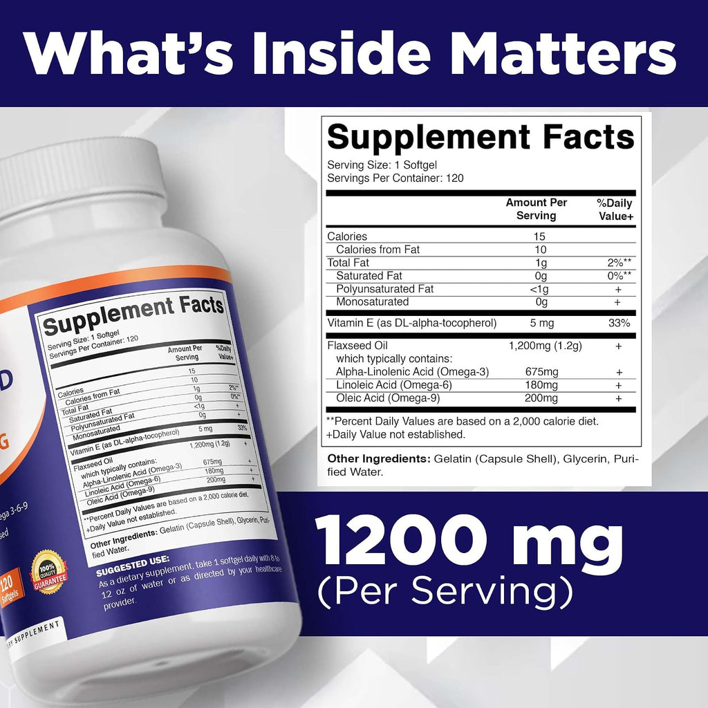 high potency flaxseed oil capsules