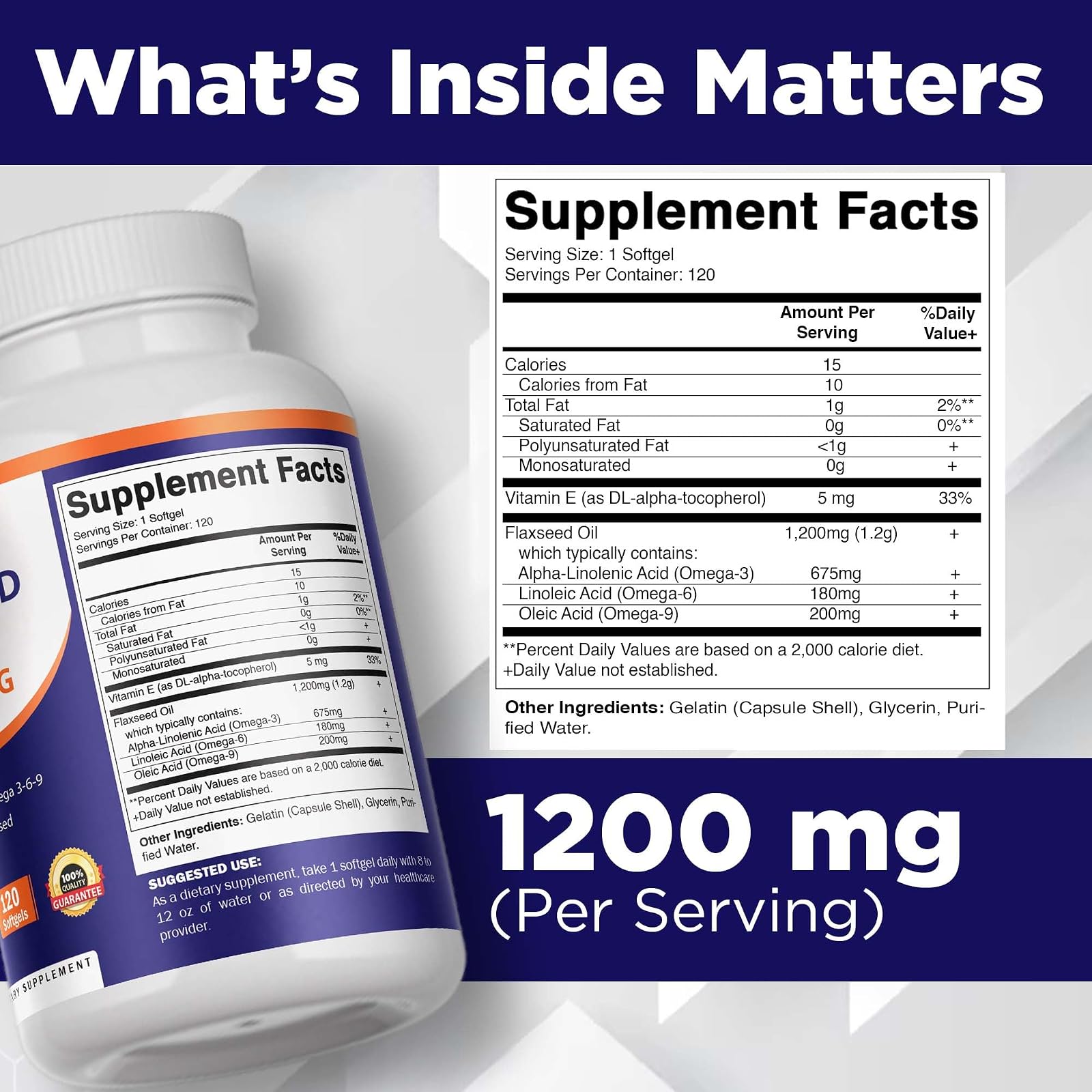 high potency flaxseed oil capsules