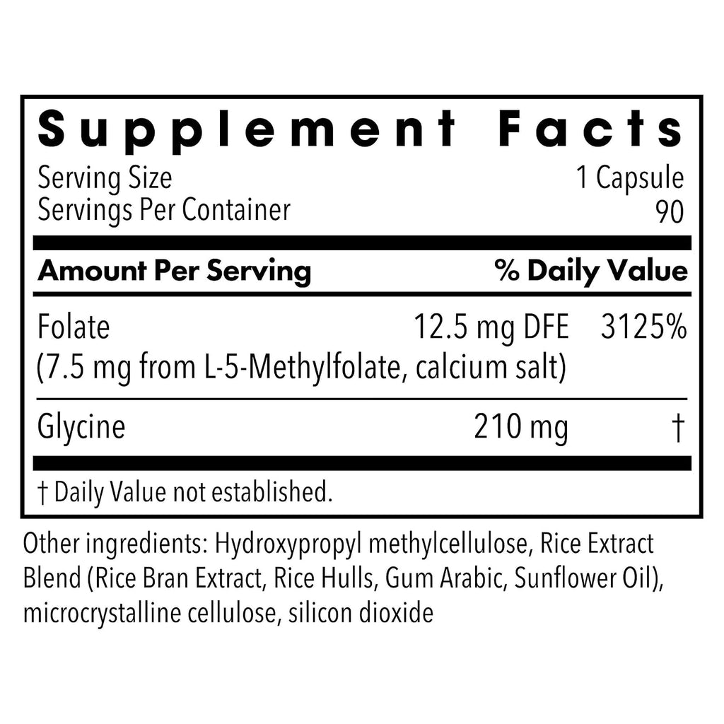 High potency folate for energy support