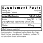 High potency folate for energy support