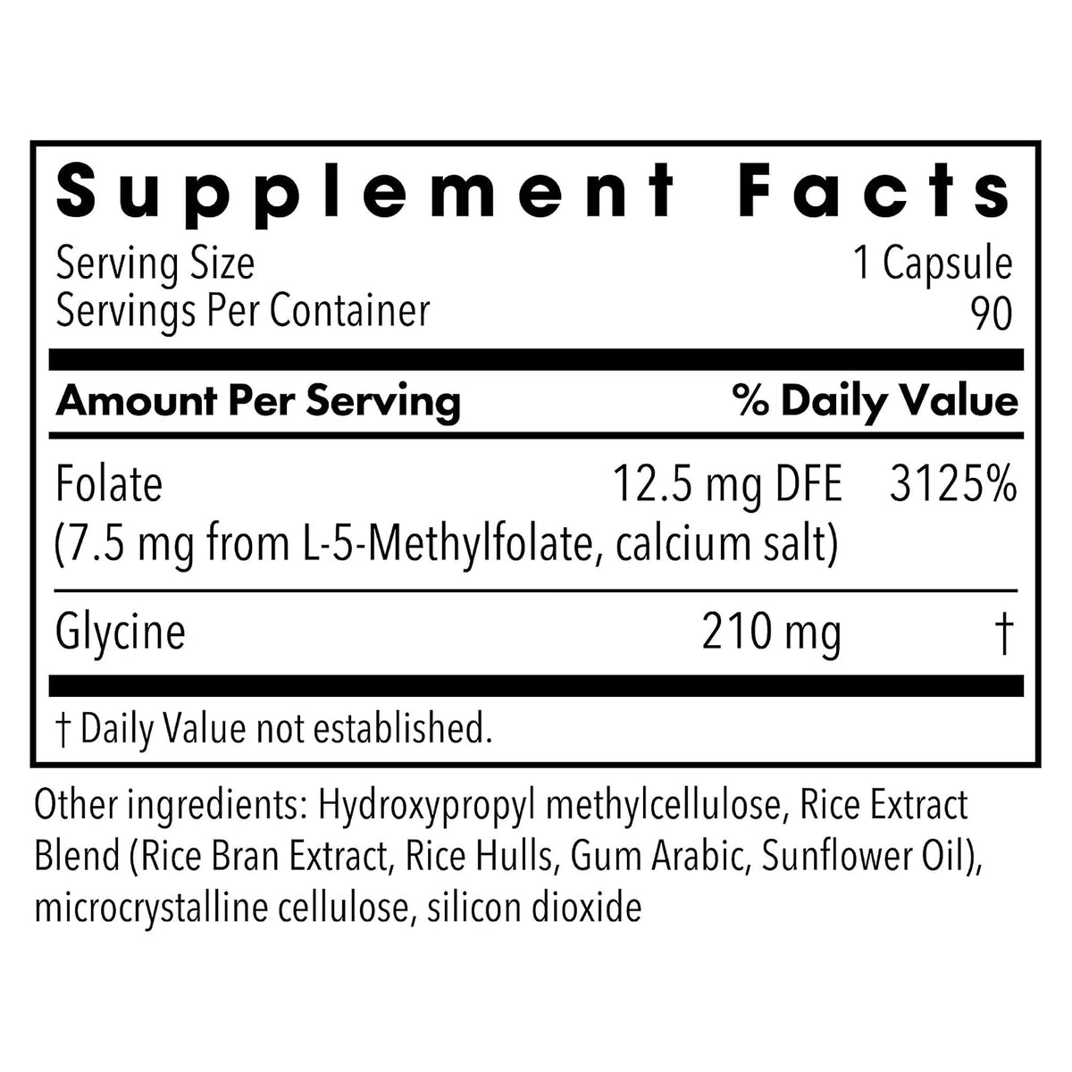 High potency folate for energy support