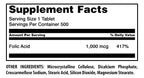 high potency folate supplement 1000 mcg