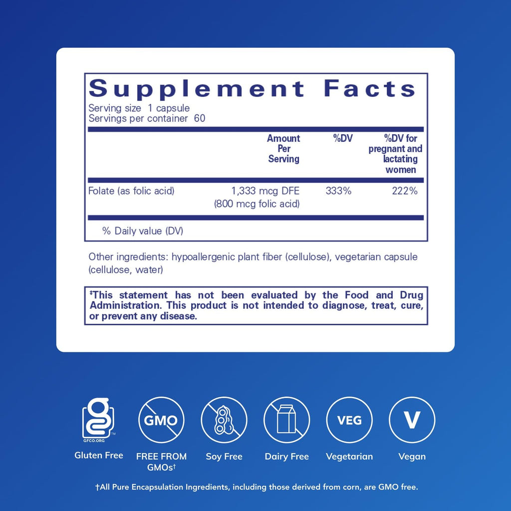 high potency folate supplement 400 mcg