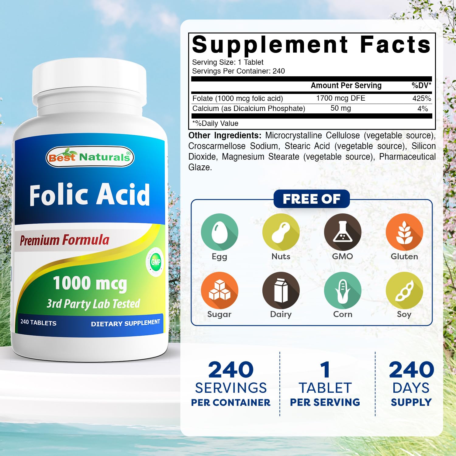 high potency folate supplement Canada
