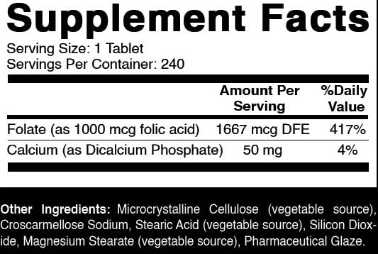 high potency folate supplement Canada
