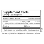High potency folate supplement capsules