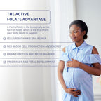 High potency folate supplement capsules