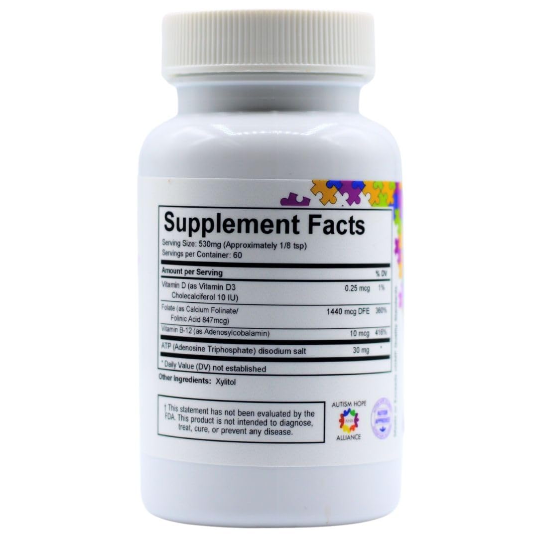 High potency folate supplement capsules