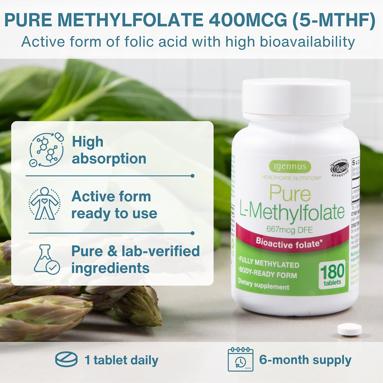 high potency folate supplement for energy