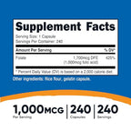 high potency folate supplement for health